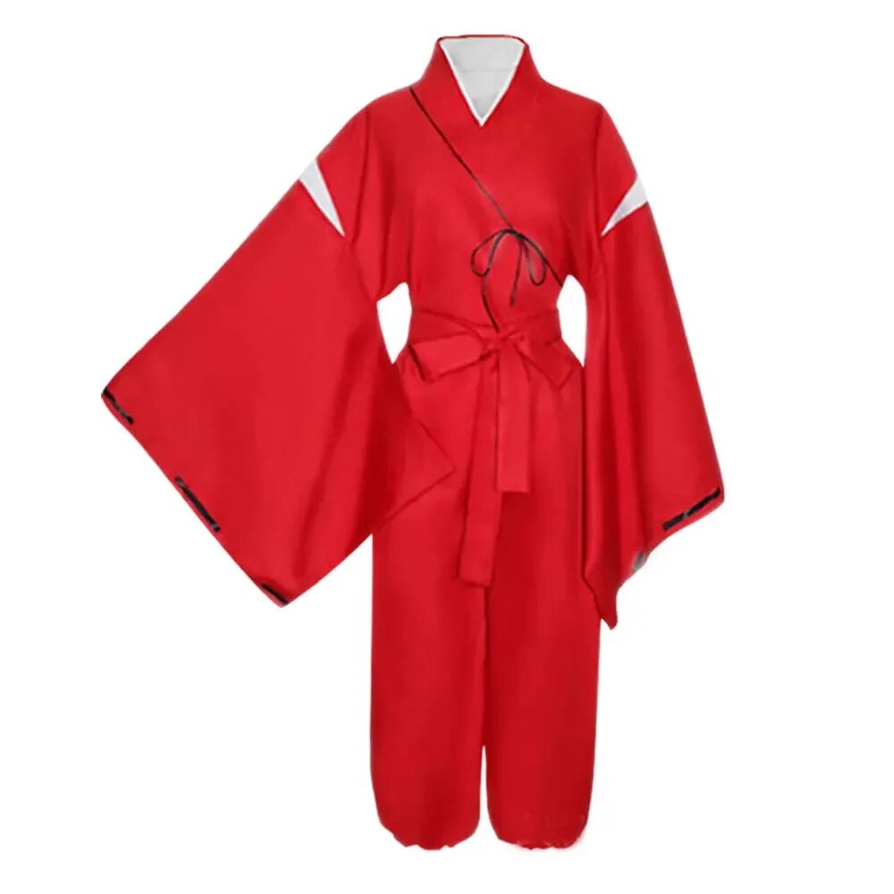 Кимоно для косплея аниме Inuyasha Kikyo, платье, костюмы на Хэллоуин, костюм «Инуяша» вечерние Косплей