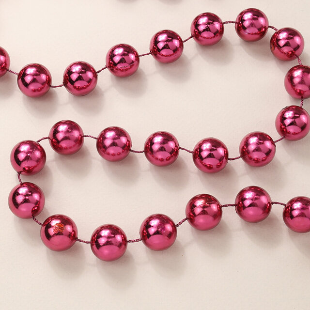 Бусы на елку Гигант 2 см*270 см magnolia, пластиковые, Kaemingk, 001863