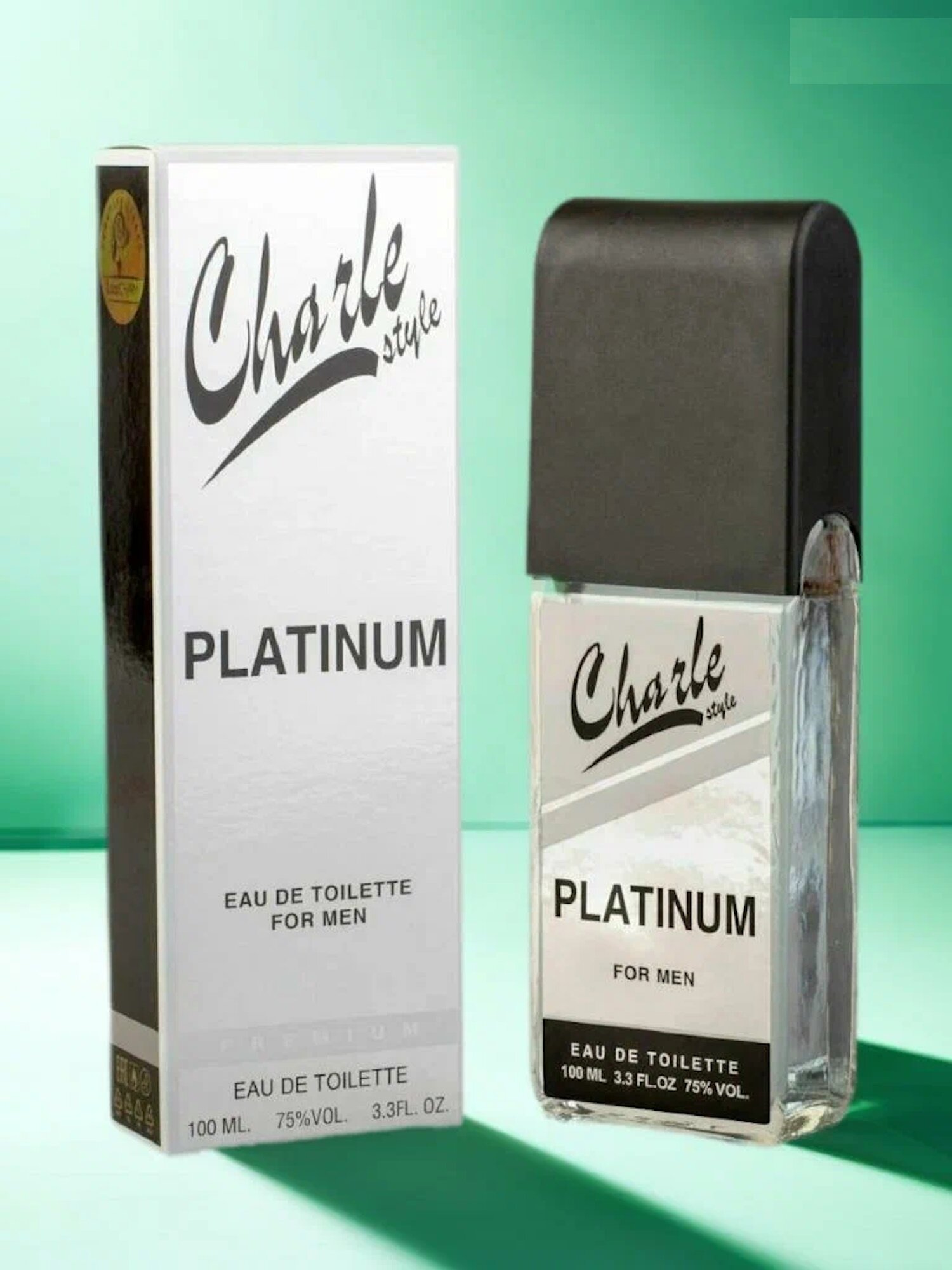Туалетная вода Аbar "Charle Style Platinum", мужская, цветочно-мускусный аромат
