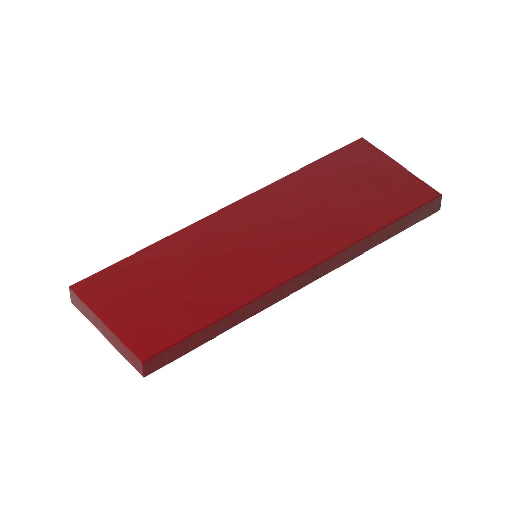 Gobricks пластиковые блоки 2х6 Бордовый (014)