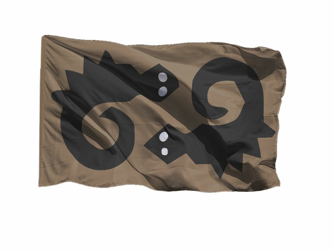 Флаг Мёртвые Лошади Fallout Фоллаут 70х105 см на шёлке для ручного древка