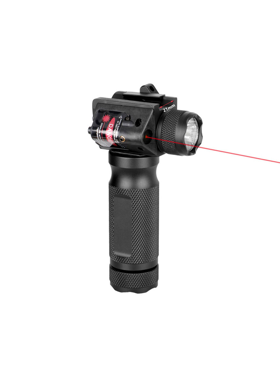 MDGRWY Тактический белый + красный лазерный фонарик со стробоскопом подходит для 20 мм рейки черный
