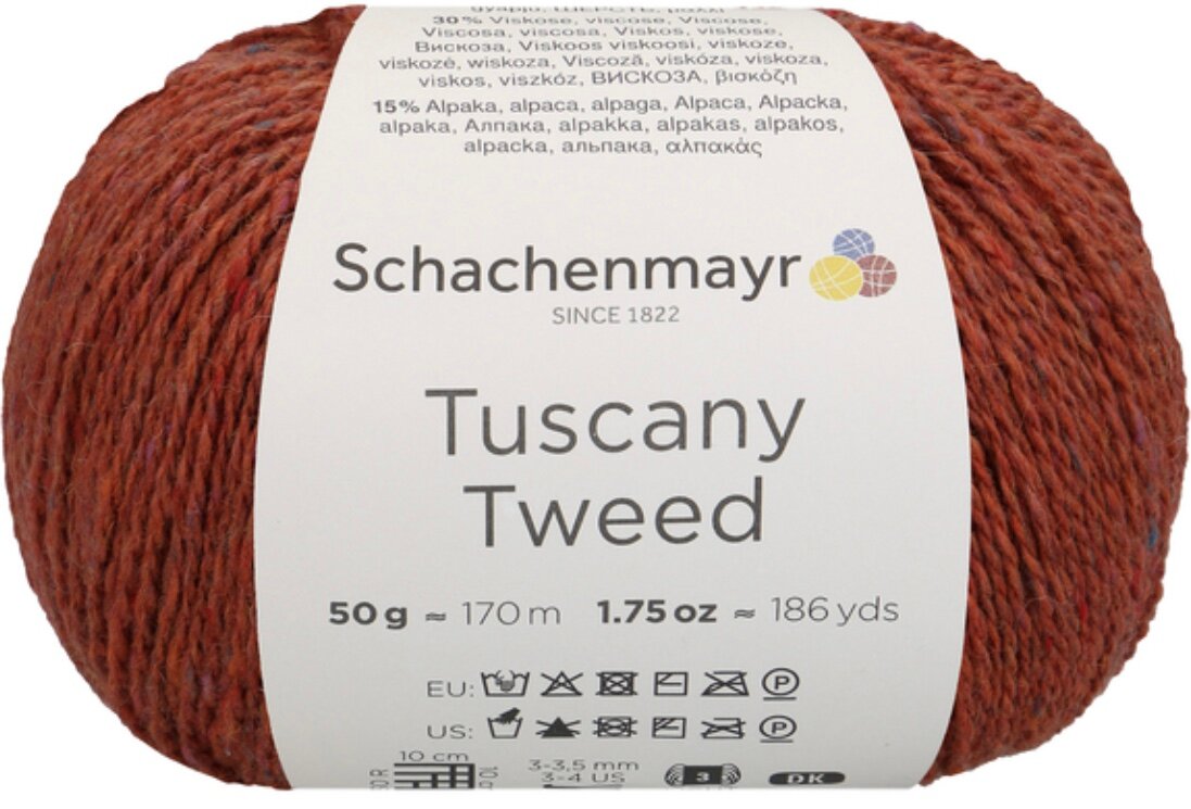 Tuscany Tweed /Таскани Твид/ пряжа Schachenmayr, MEZ, 9807002 (00022, terracotta (терракота), красный)