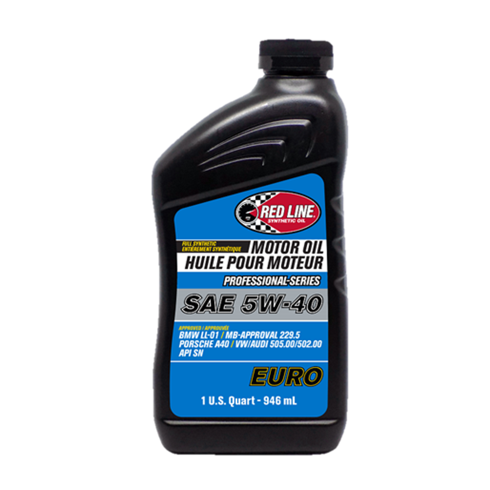 Масло моторное RED LINE OIL 12904 Professional Series EURO Motor Oil 5W40 0.95 L (1 qt)