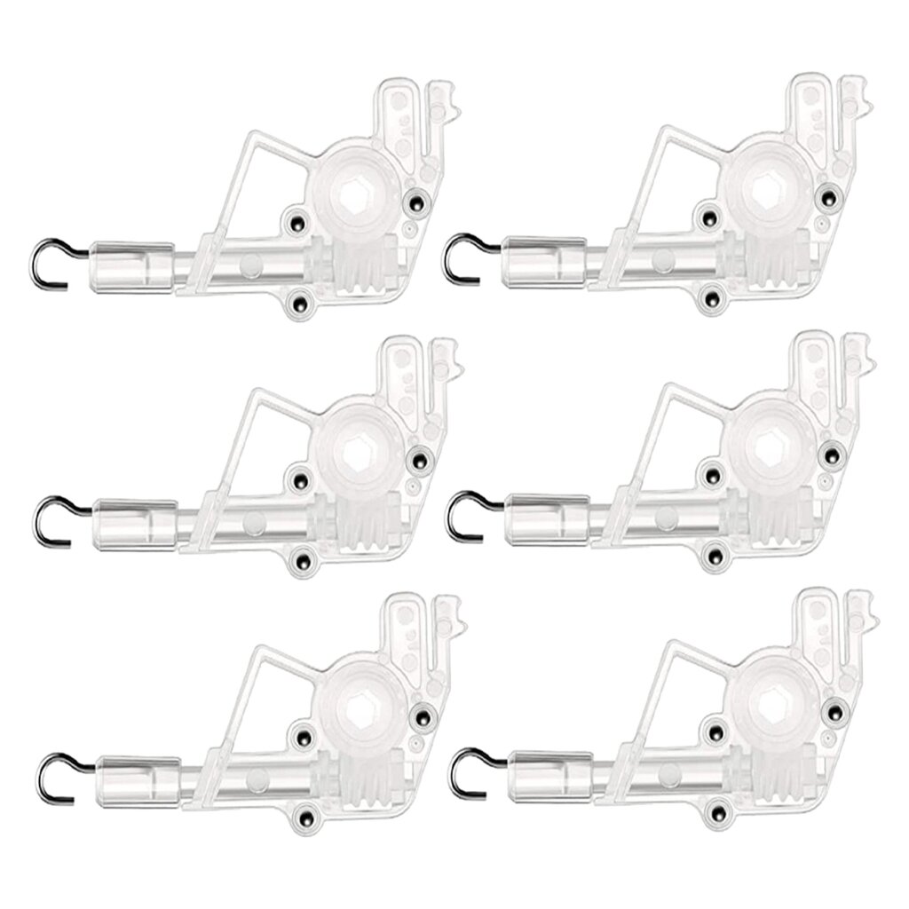 6шт Шестигранный шнур для управления жалюзи Шестигранный крючок для подключения аксессуаров для 2-дюймовых горизонтальных жалюзи