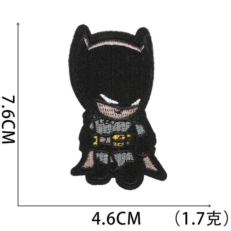 Disney Marvel Человек-паук Халк нашивка с вышивкой Черный, 6