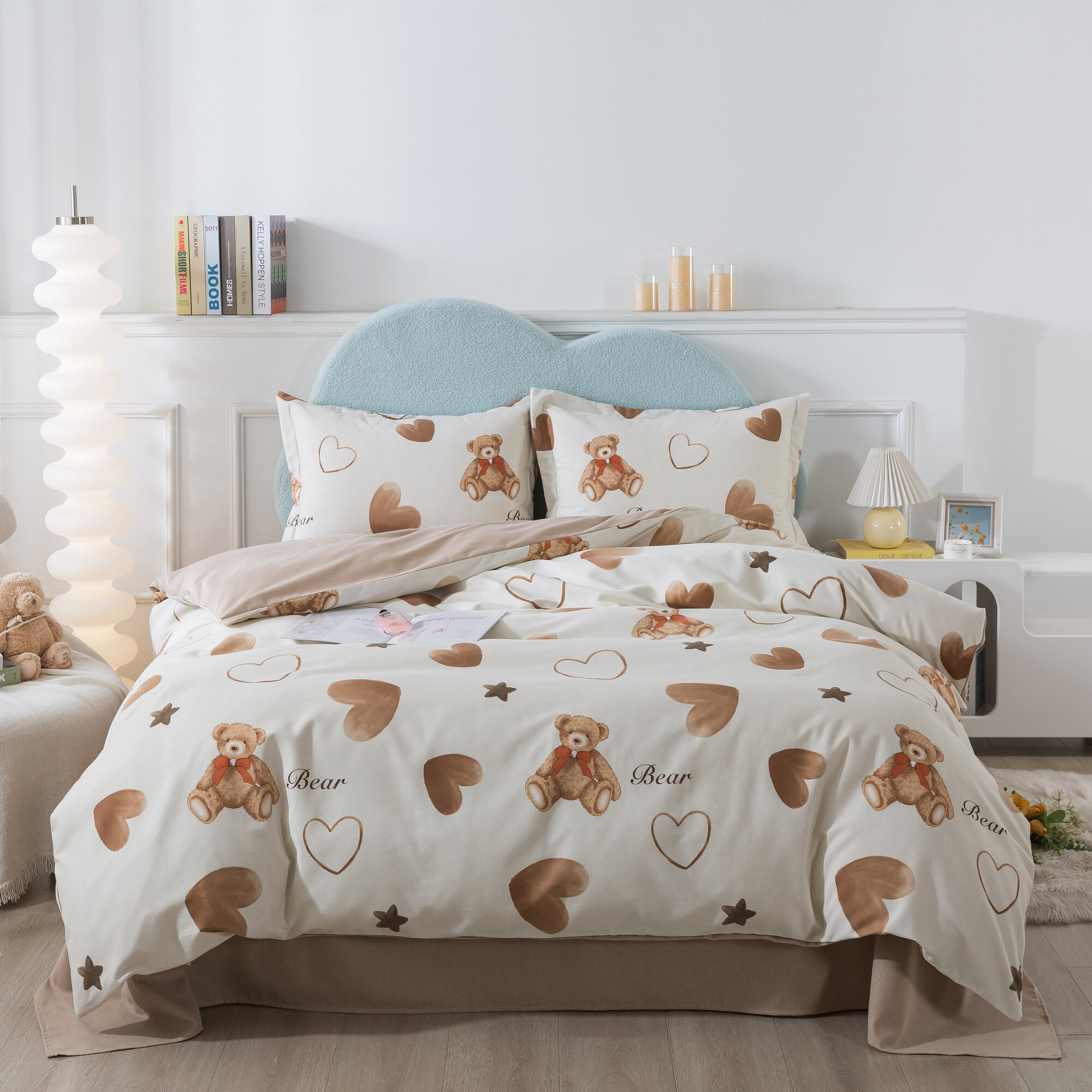 Постельное белье полутороспальное, наволочки 50х70, 70х70, ткань фланель