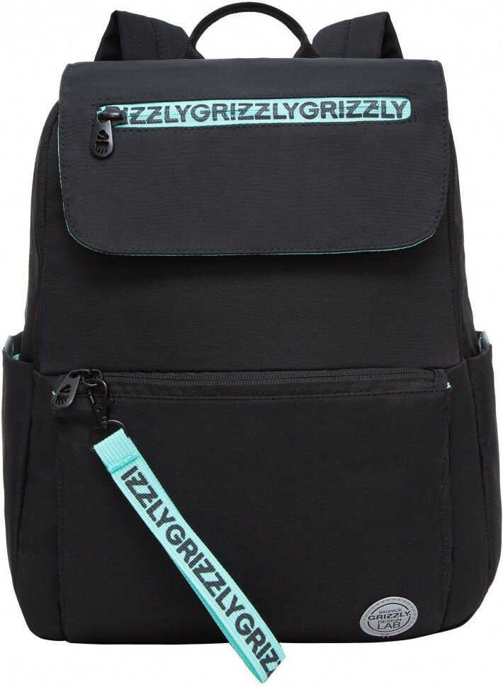 Рюкзак GRIZZLY RXL-325-2/5 черный - мятный