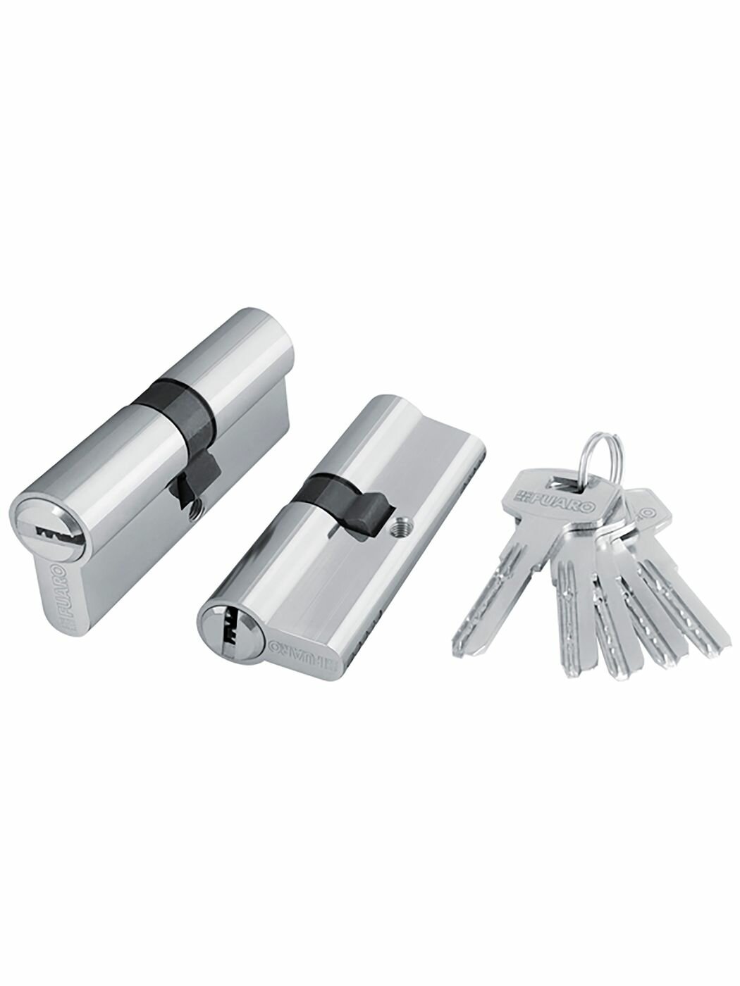 Цилиндровый механизм 200 ZA 80 mm (30+10+40) CP хром 5 кл.