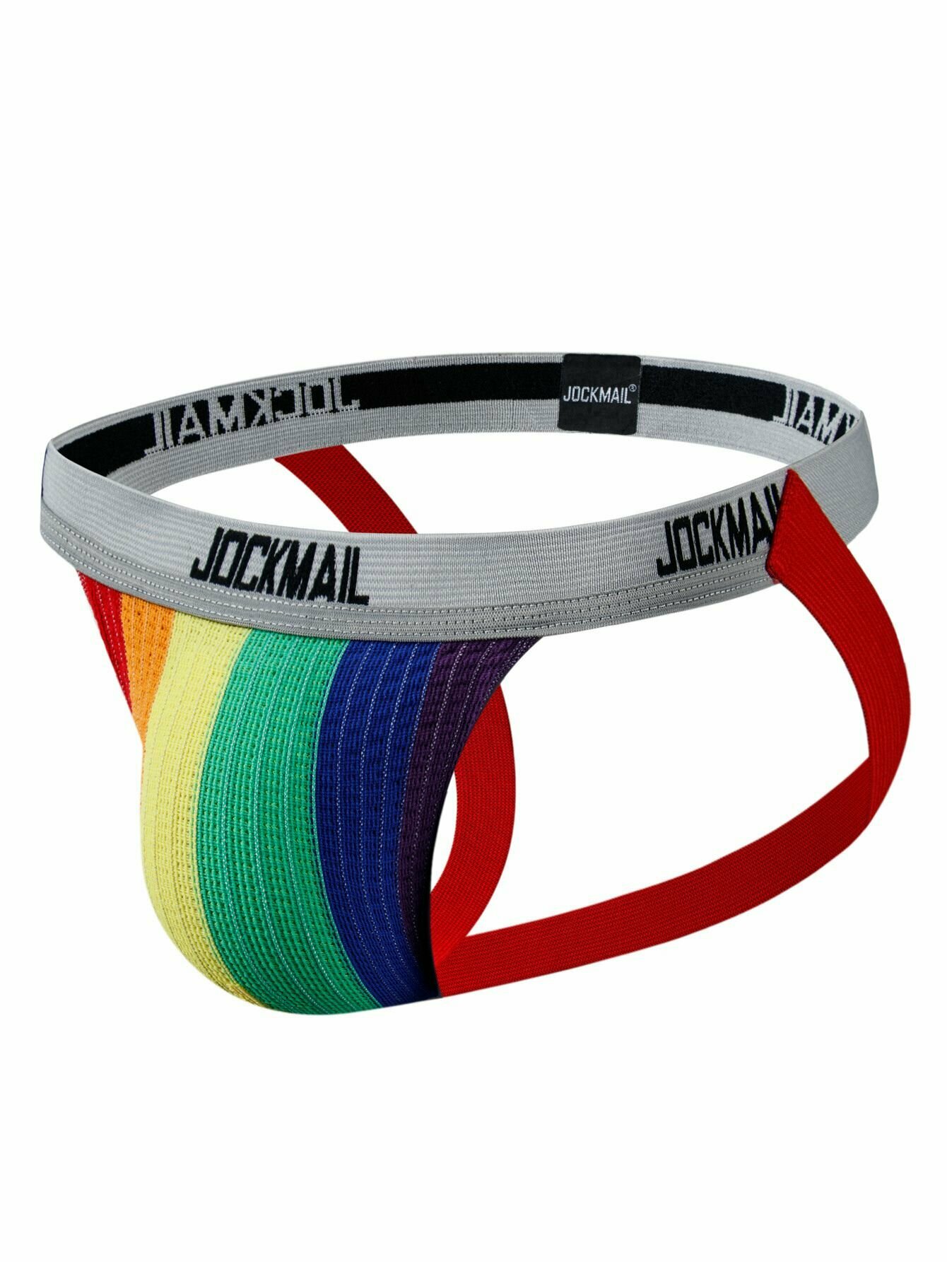 JOCKMAIL Мужские стринги с широким поясом из смешанного материала