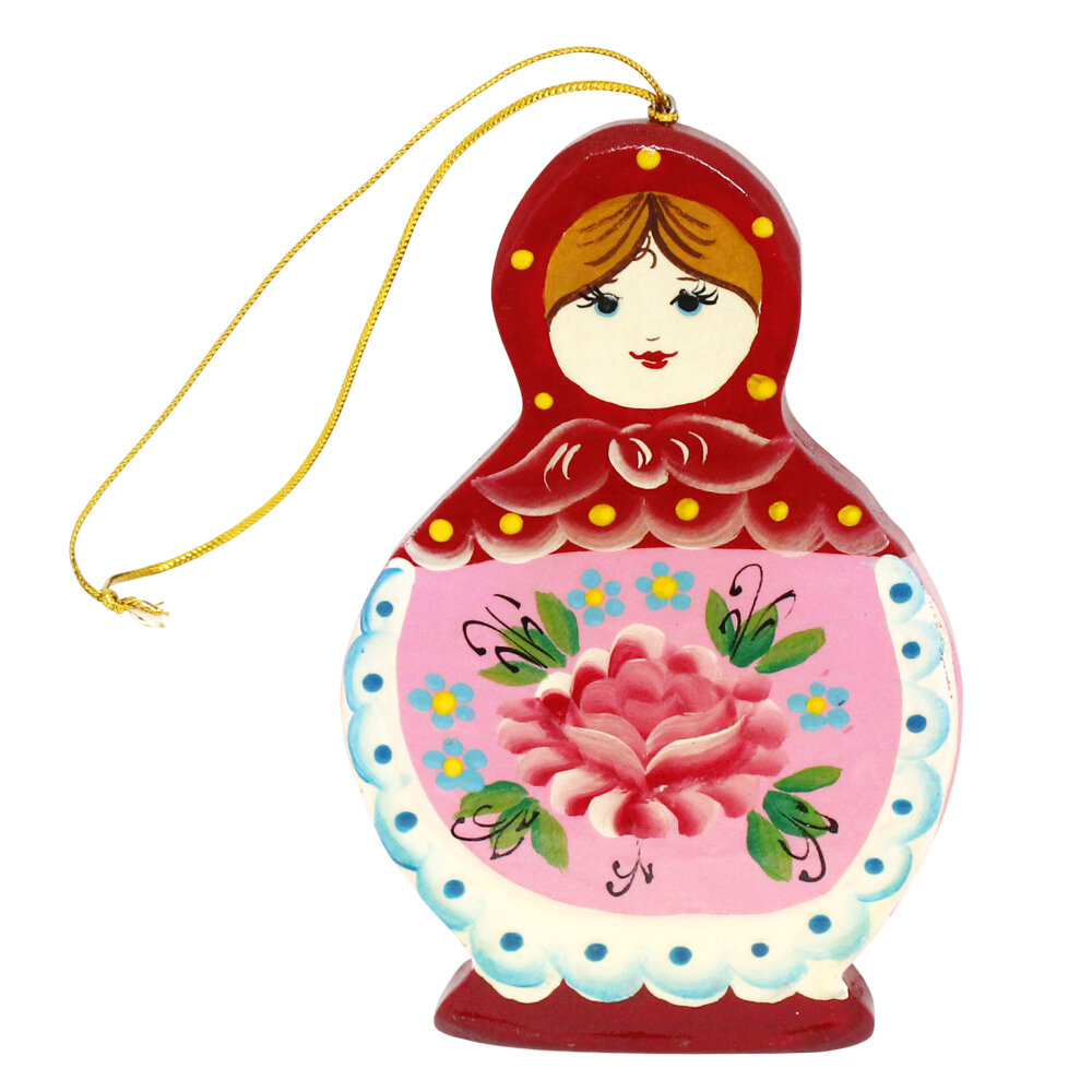 Деревянная фигурка "Матрешка", (Ручная работа).