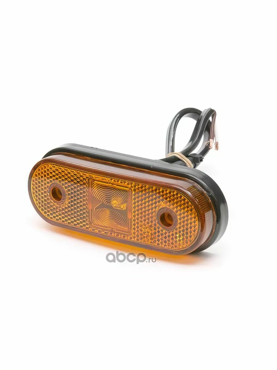 Фонарь габаритный желтый овальн. светодиод. 121x44 без