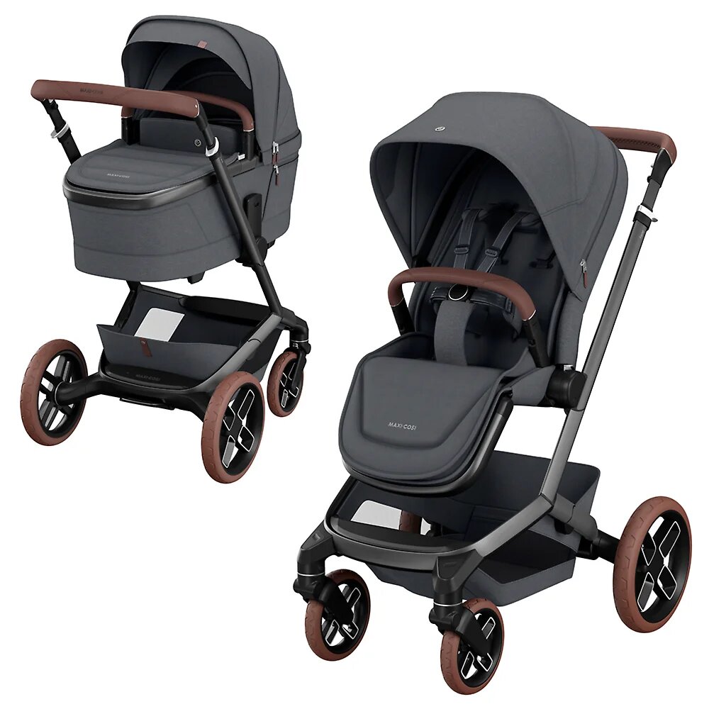 Детская коляска 2в1 Maxi-Cosi Fame, цвет Twillic Graphite (Графитовый), артикул производителя 1920204110 / 1122204110