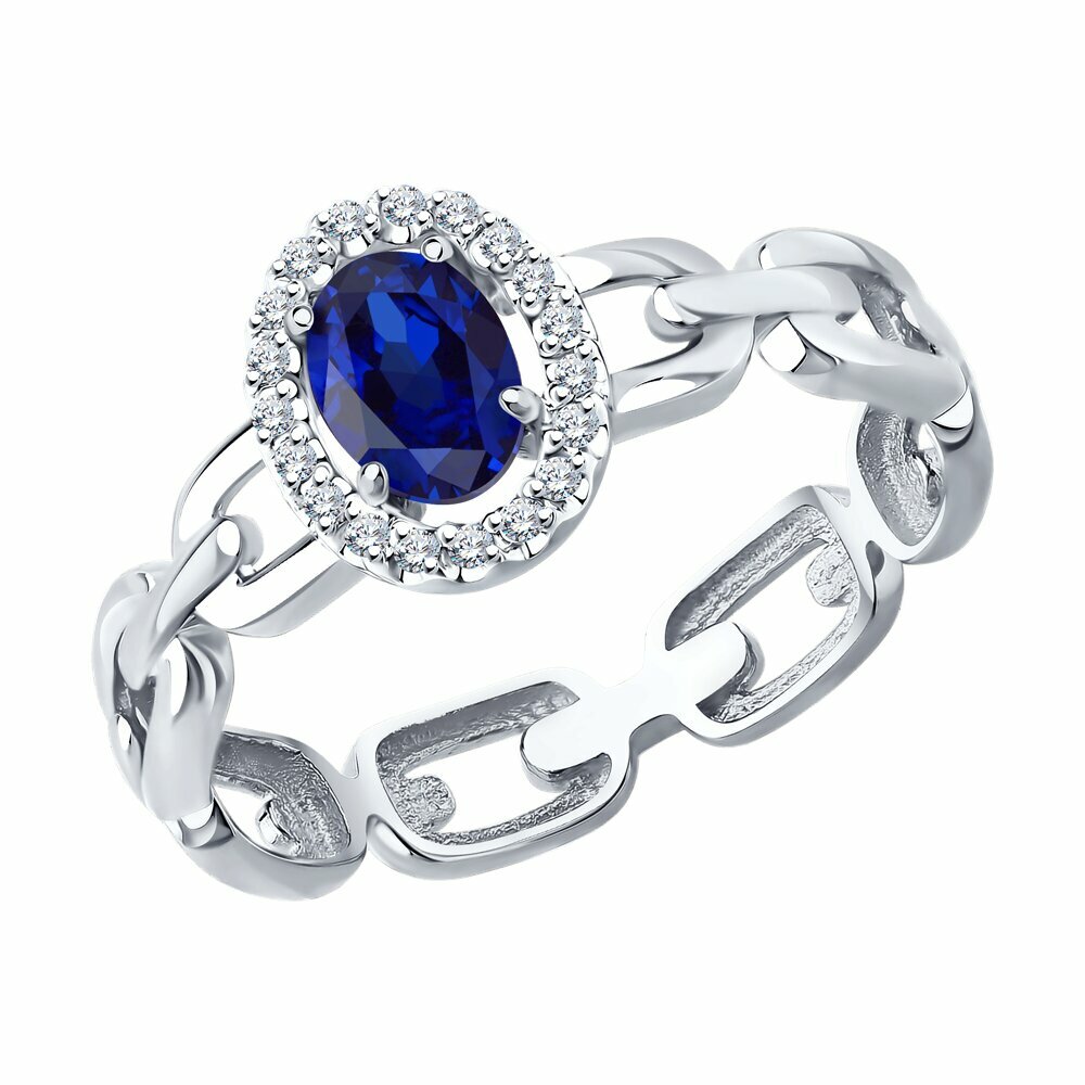 Кольцо, белое золото, 585 проба