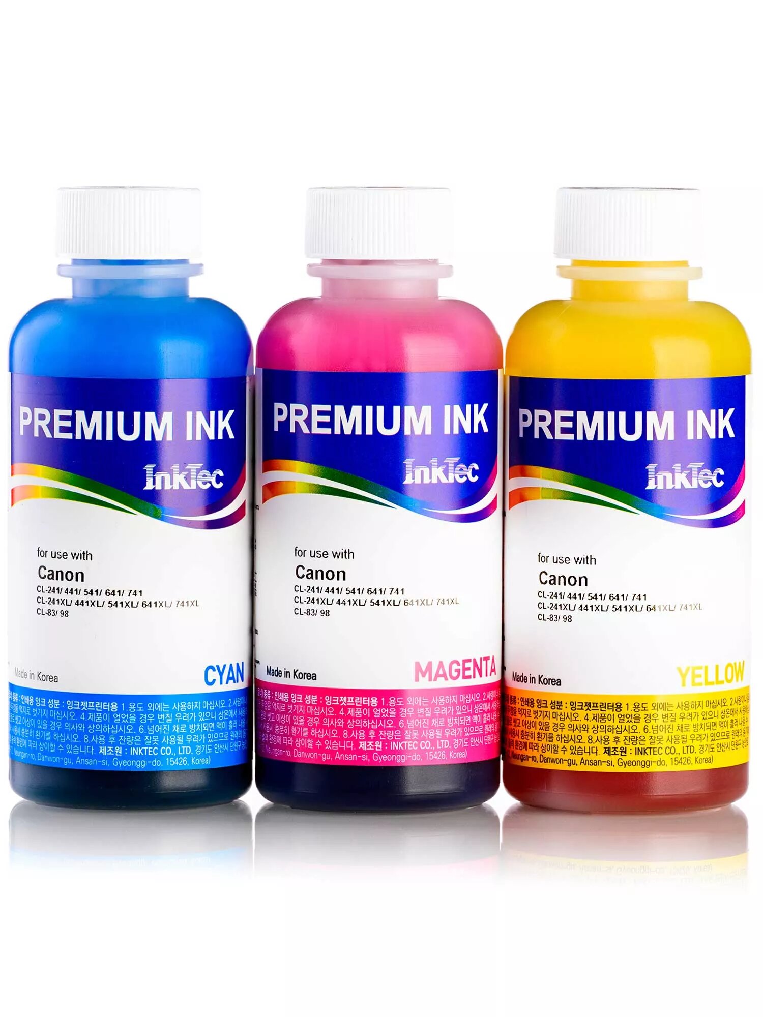 Чернила для заправки цветного картриджа Canon CL-441 XL, CL-541 XL, 300 мл, цветные