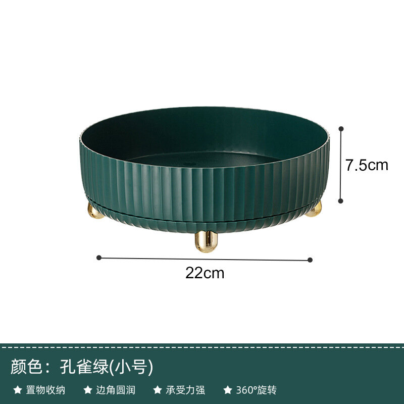 Ящик для хранения косметики, вращающийся настольный стеллаж большой емкости маленький