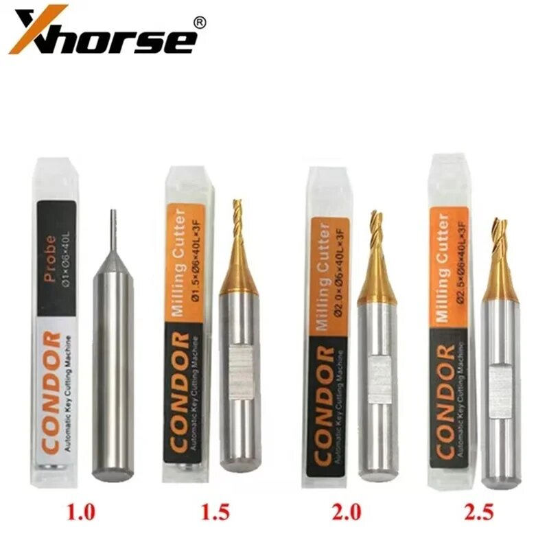 Xhorse Condor Фрезы и зонды 1.0/1.5/2.0/2.5 мм 2.0mm Cutter 5pcs