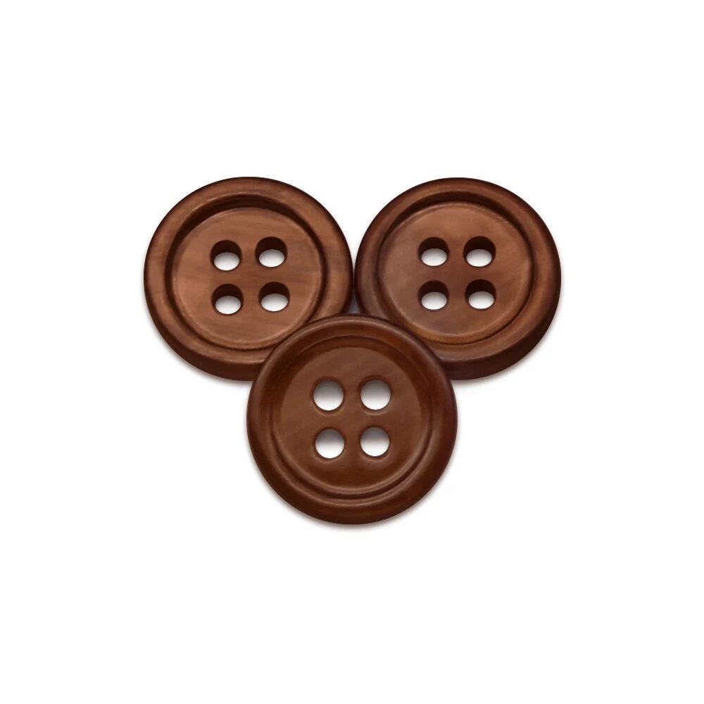Пуговицы ракушки St.Lucas 30 шт. Коричневый, NO003 Coffee 302