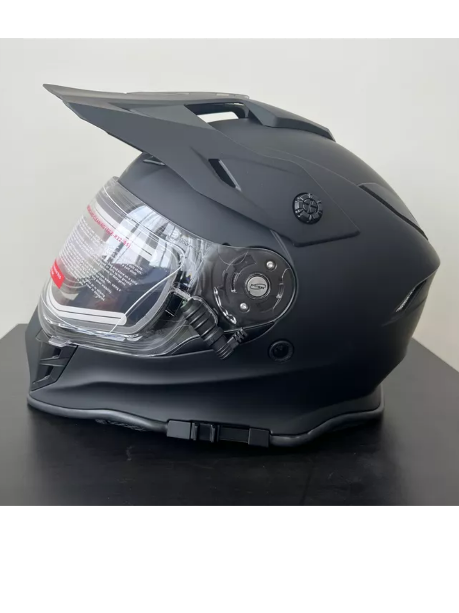 Шлем для снегохода с подогревом RSX Iceman H-331 Winter, Черный матовый, размер M