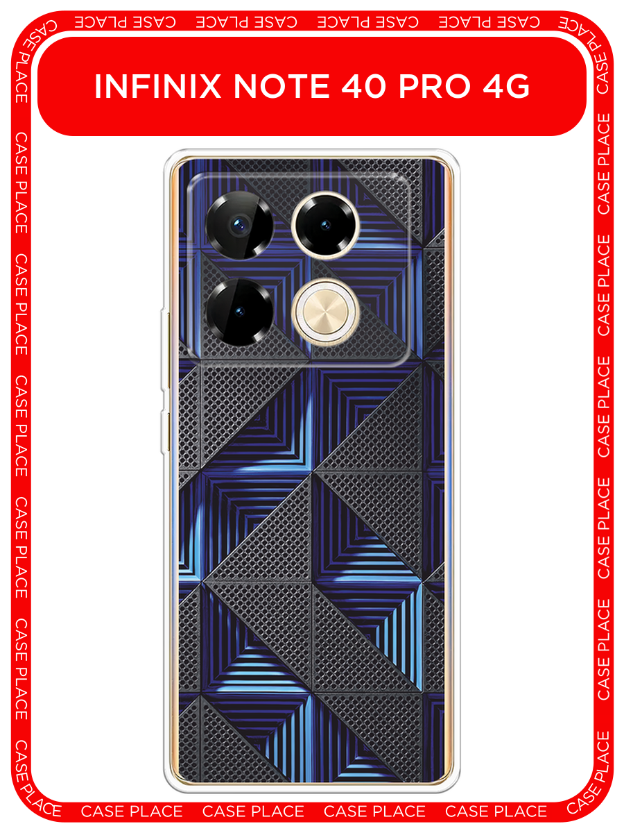 Чехол на Infinix Note 40 Pro / Инфиникс Нот 40 Про с принтом IBM