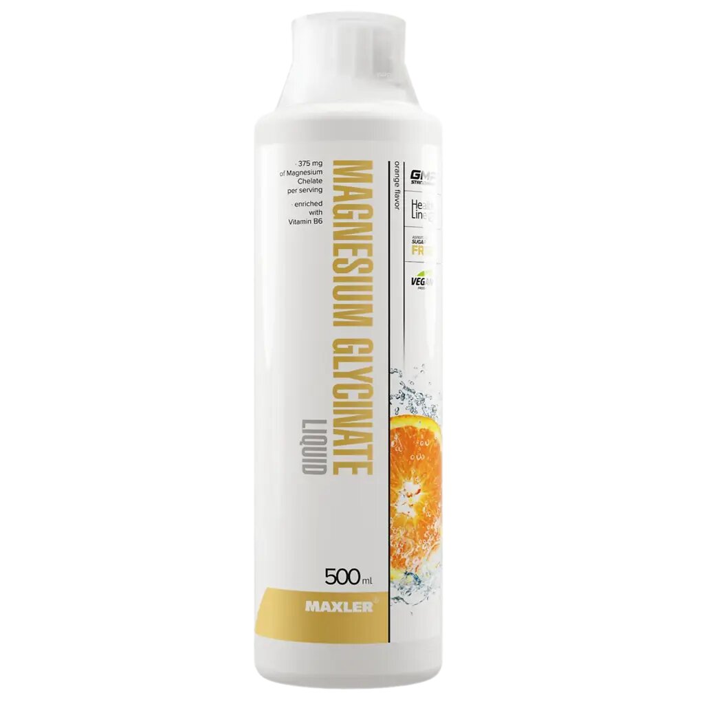 Макслер Магнезиум Глицинат Ликвид / Maxler Magnesium Glycinate Liquid Orange flavor фл 500 мл 1 шт