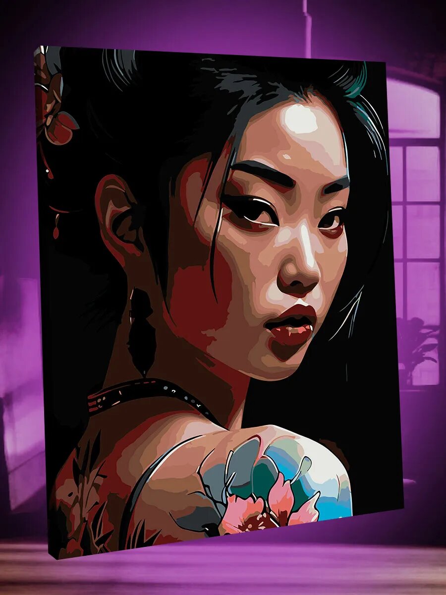 Картина по номерам Гейша