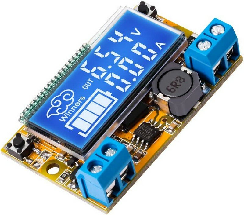 Преобразователь напряжения из 5-23V в 0-16.5V 3A LCD HW601