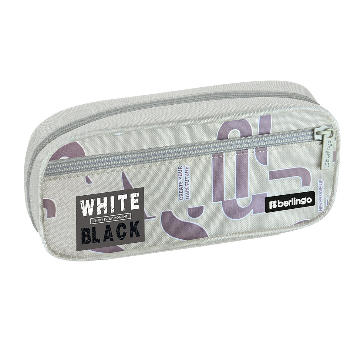 2 шт. Пенал 1 отделение, 1 карман, 220*95*50 Berlingo "Trendy Beige", полиэстер, откидная планка