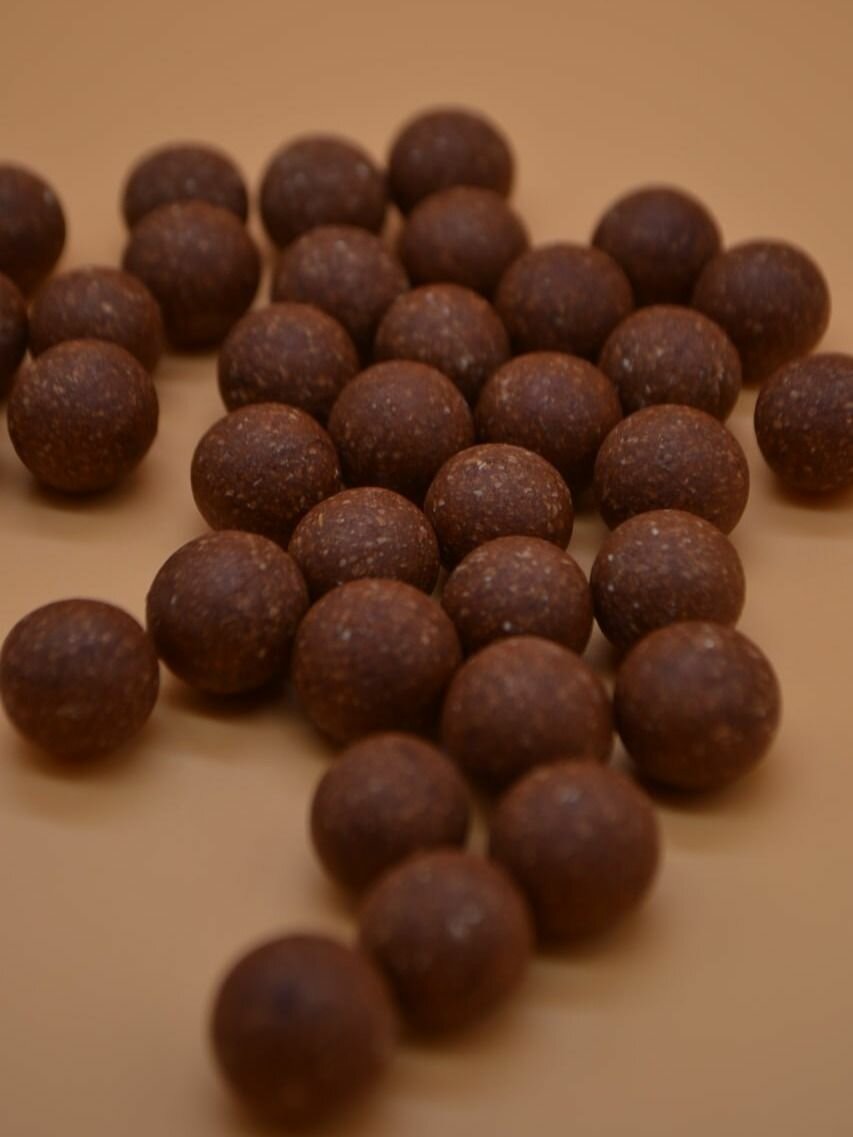 Пылящие бойлы "карамель" 14 мм 50 штук Тонущие