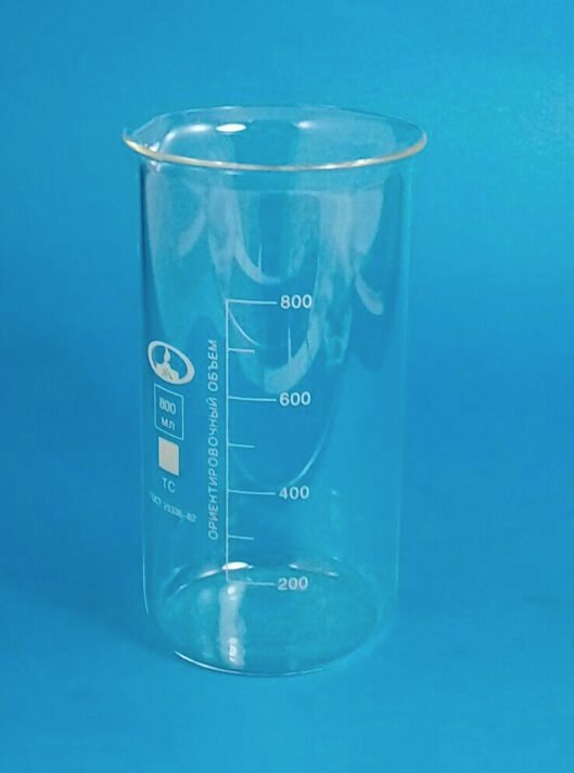 Стакан мерный высокий со шкалой В-1-800, 800 мл