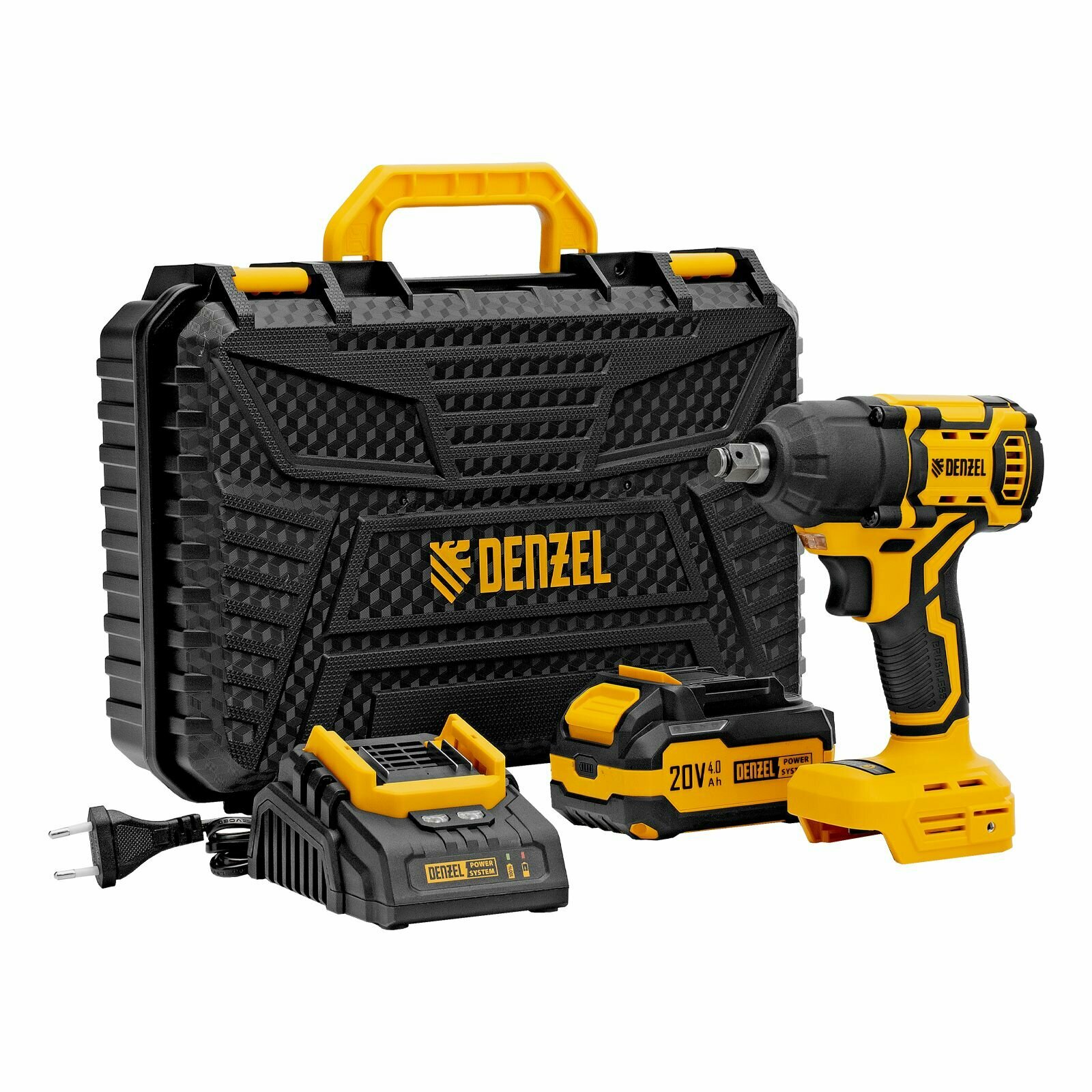 Гайковерт ударный аккумуляторный бесщеточный CIWH-BL-20-500 20 В Denzel 26524