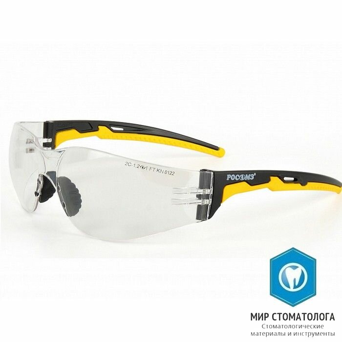 Очки защитные О15 HAMMER ACTIVE StrongGlass (2C-1,2 PC) с мягким носоупором