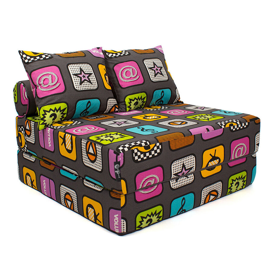 Кресло кровать трансформер GoodPoof Midle, жаккард, плэй