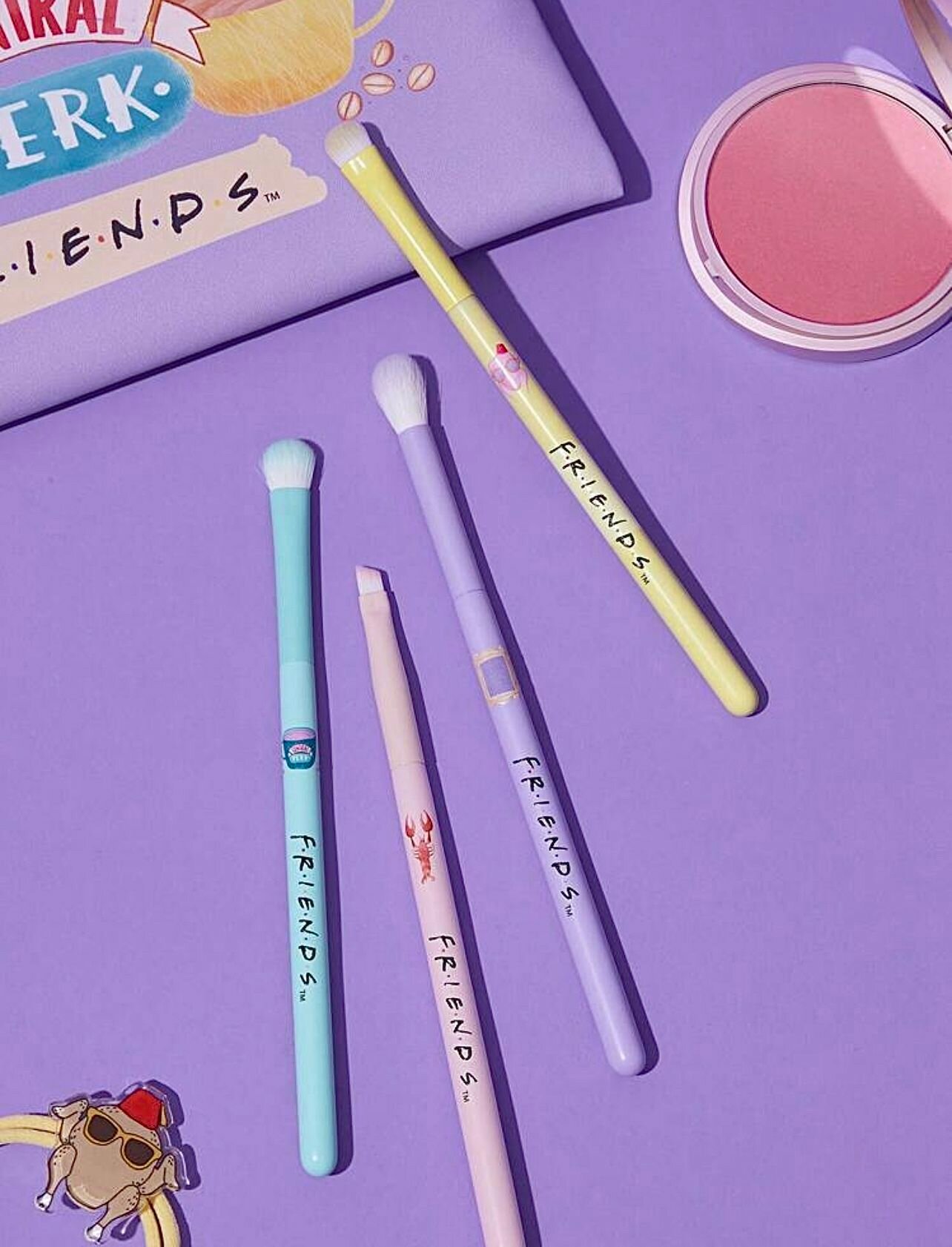 Фигурка FRIENDS / Друзья Набор кистей для макияжа (4 шт.) в пастельной палитре, Электроника > Аксессуары для игровых приставок > Фигурки по видеоиграм и фильмам