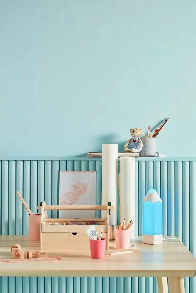 IKEA Светильник настольный карандаш LED 7 цветов 29*10 см Икеа PELARBOJ 204.015.15-QI