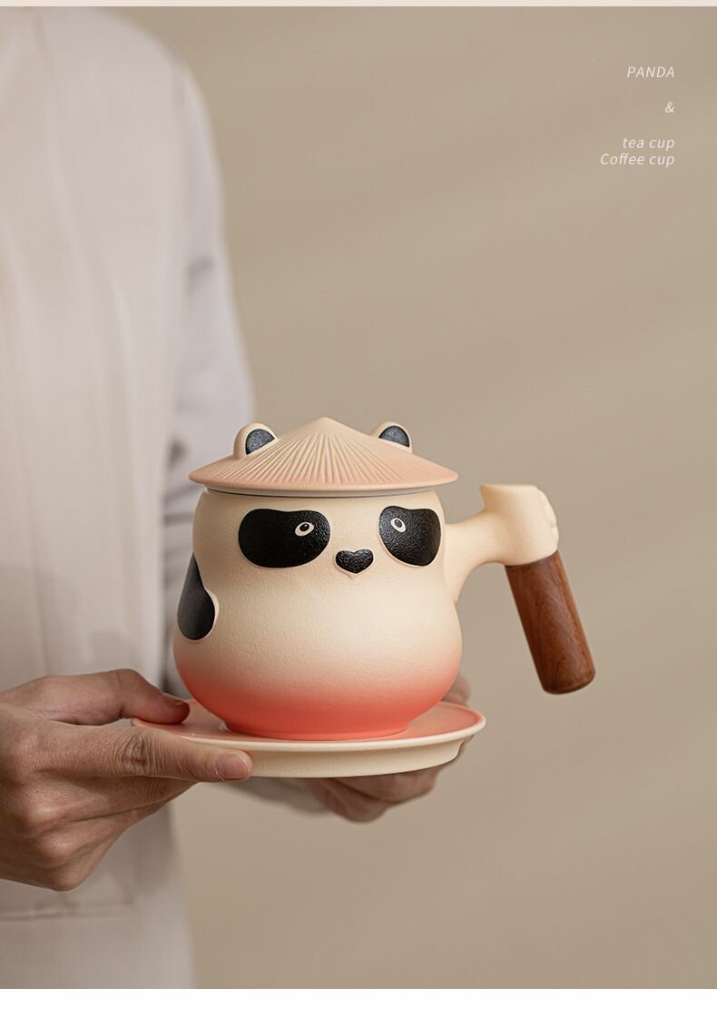 Керамическая кружка "Панда" Чайная чашка