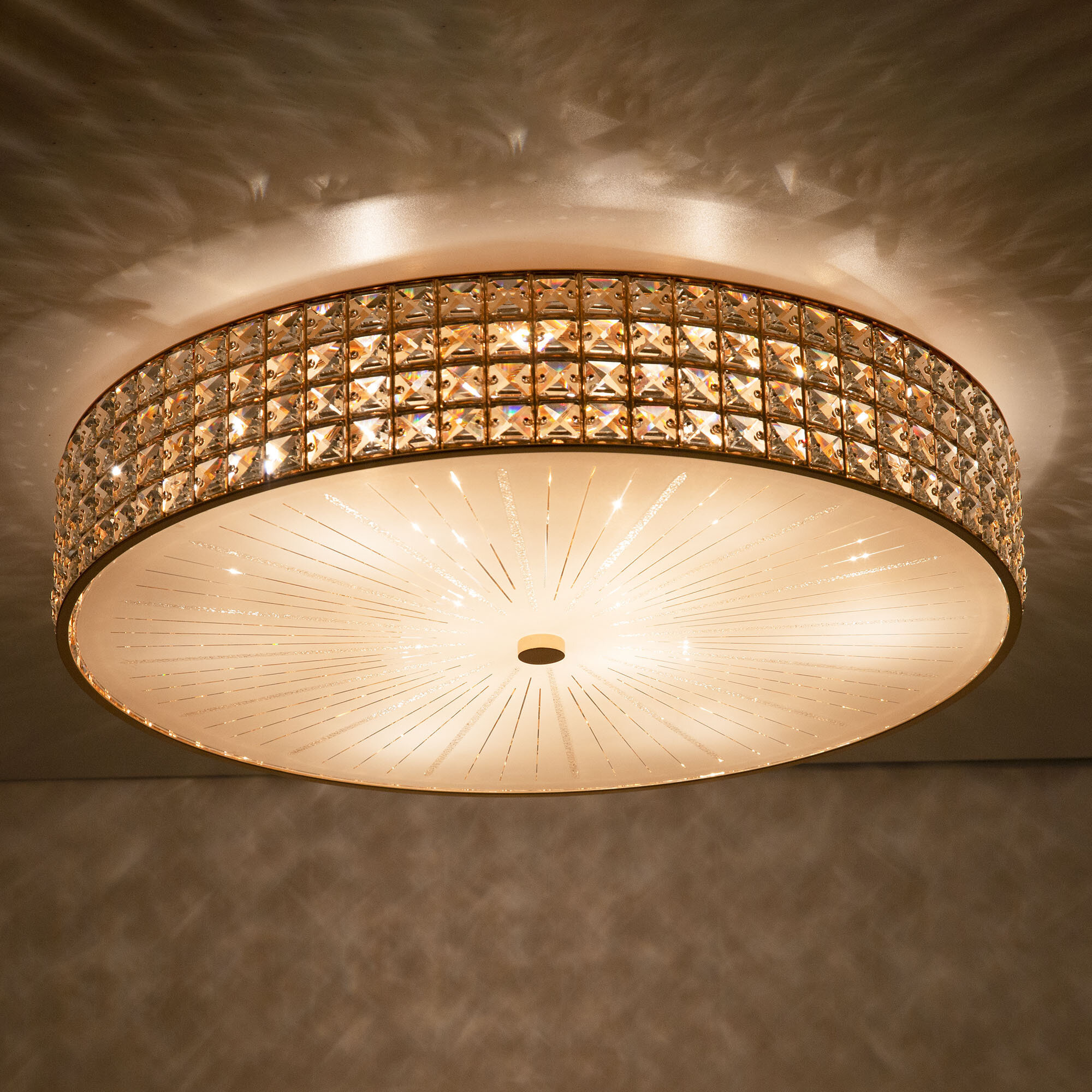 Люстра потолочная Citilux Портал CL324102 хрустальная золото