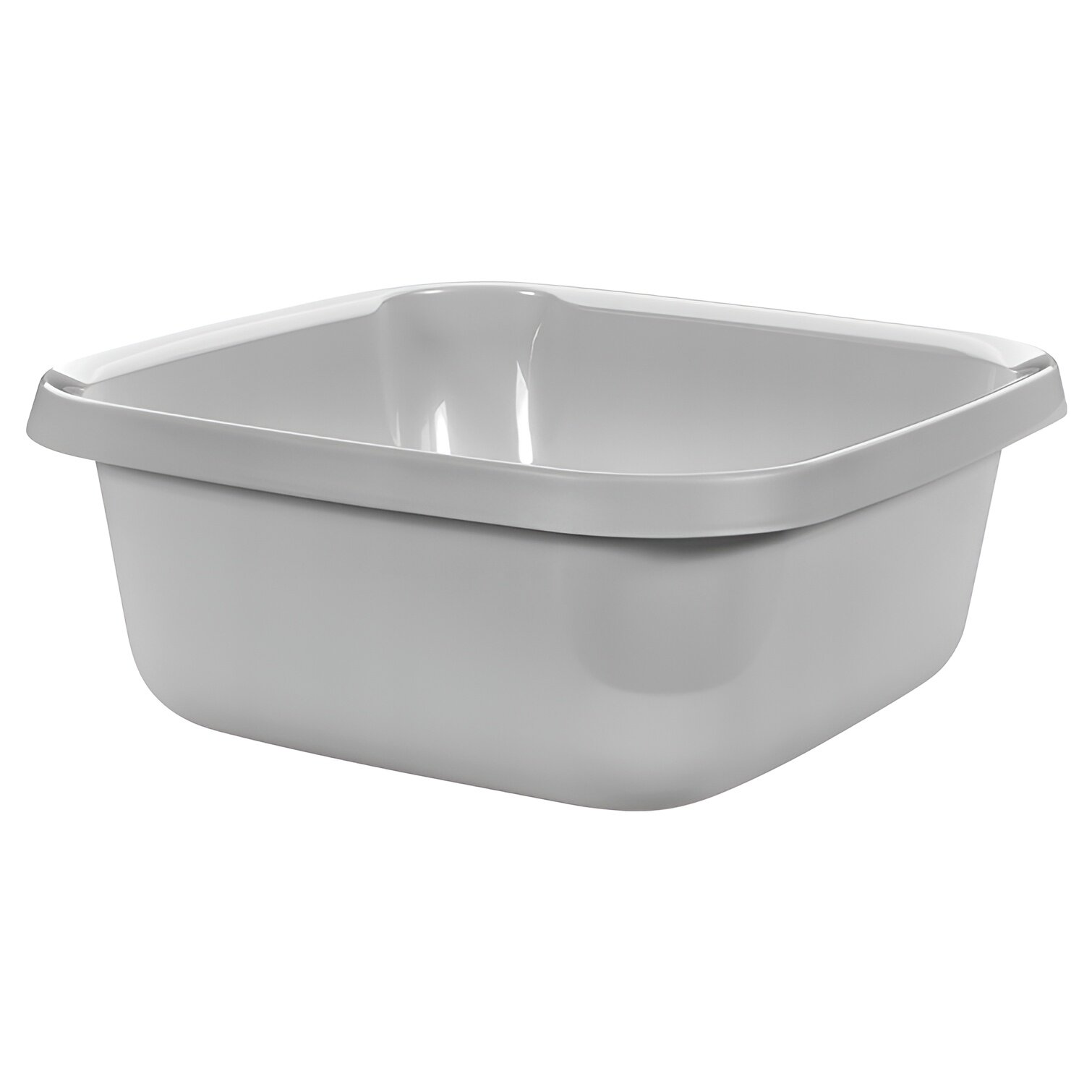 Таз пластиковый квадратный Curver Essentials 12 л, серый, 1729