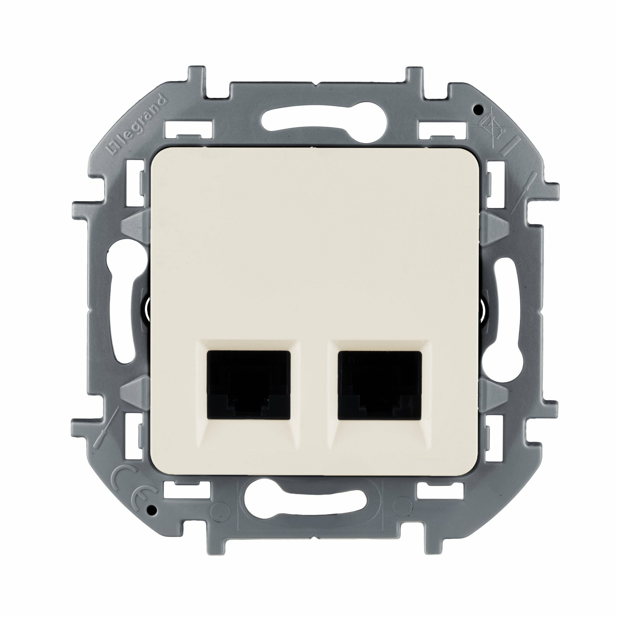 Legrand INSPIRIA Слоновая кость Двойная розетка RJ 45 - категория 5e - UTP, 673836