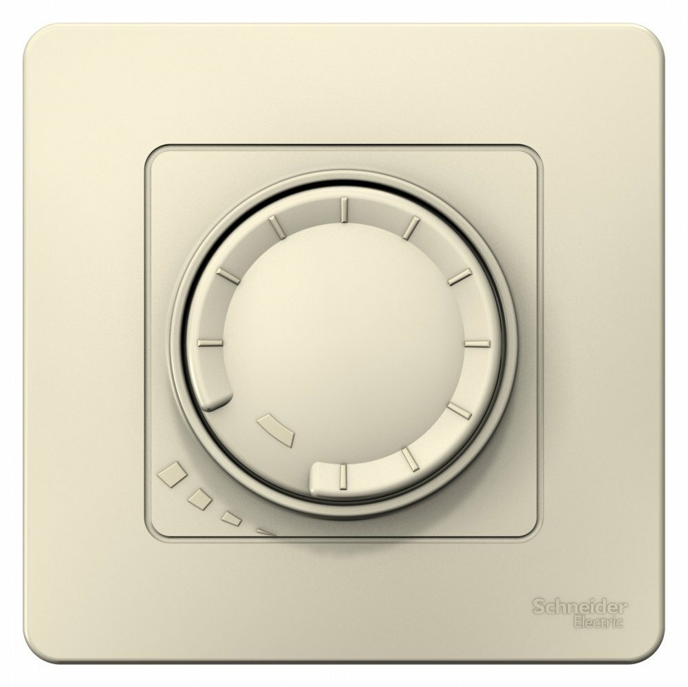 Blanca внутр Молочный Светорегулятор (диммер) поворотно-нажимной 400Вт, Systeme Electric, BLNSS040012