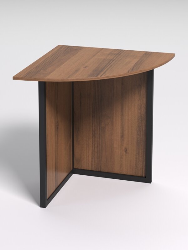 Стол угловой офисный СП-23 "стронг" в стиле лофт, Орех. Производитель товара - компания Westcom.