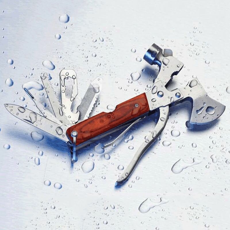 QUANBU Плоскогубцы Нож Топор Отвертка Ручной инструмент Многофункциональный безопасный молоток Комбинированные плоскогубцы Мультитулы Инструменты безопасности автомобиля