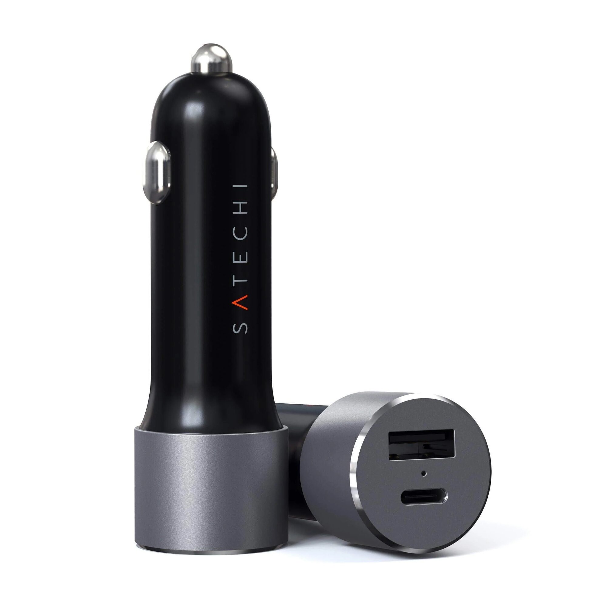 Зарядный комплект Satechi 72W Type-C PD Car Charger, 72 Вт, RU, space gray