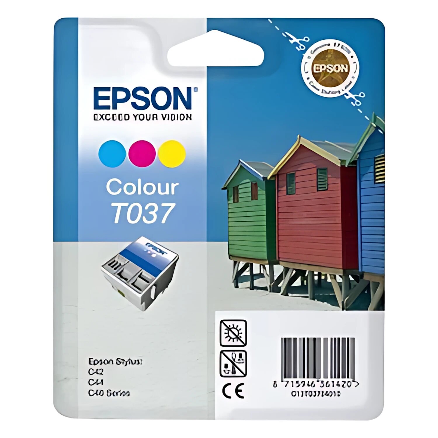Картридж Epson T037 Colour цветной C13T03704010