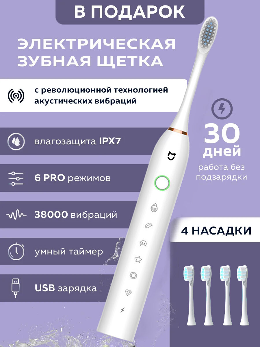 Ирригатор и электрическая зубная щетка от налета