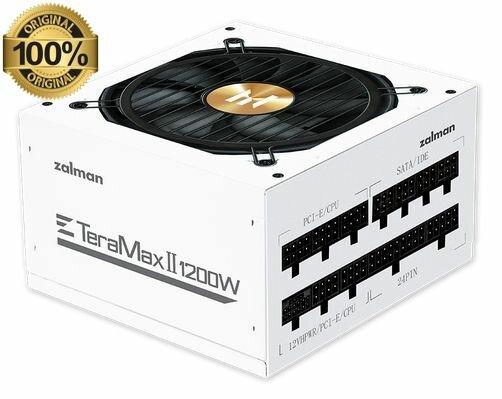 Блок питания компьютера Zalman ZM1200-TMX2 WH, 1200W, ATX12V v2.52, APFC