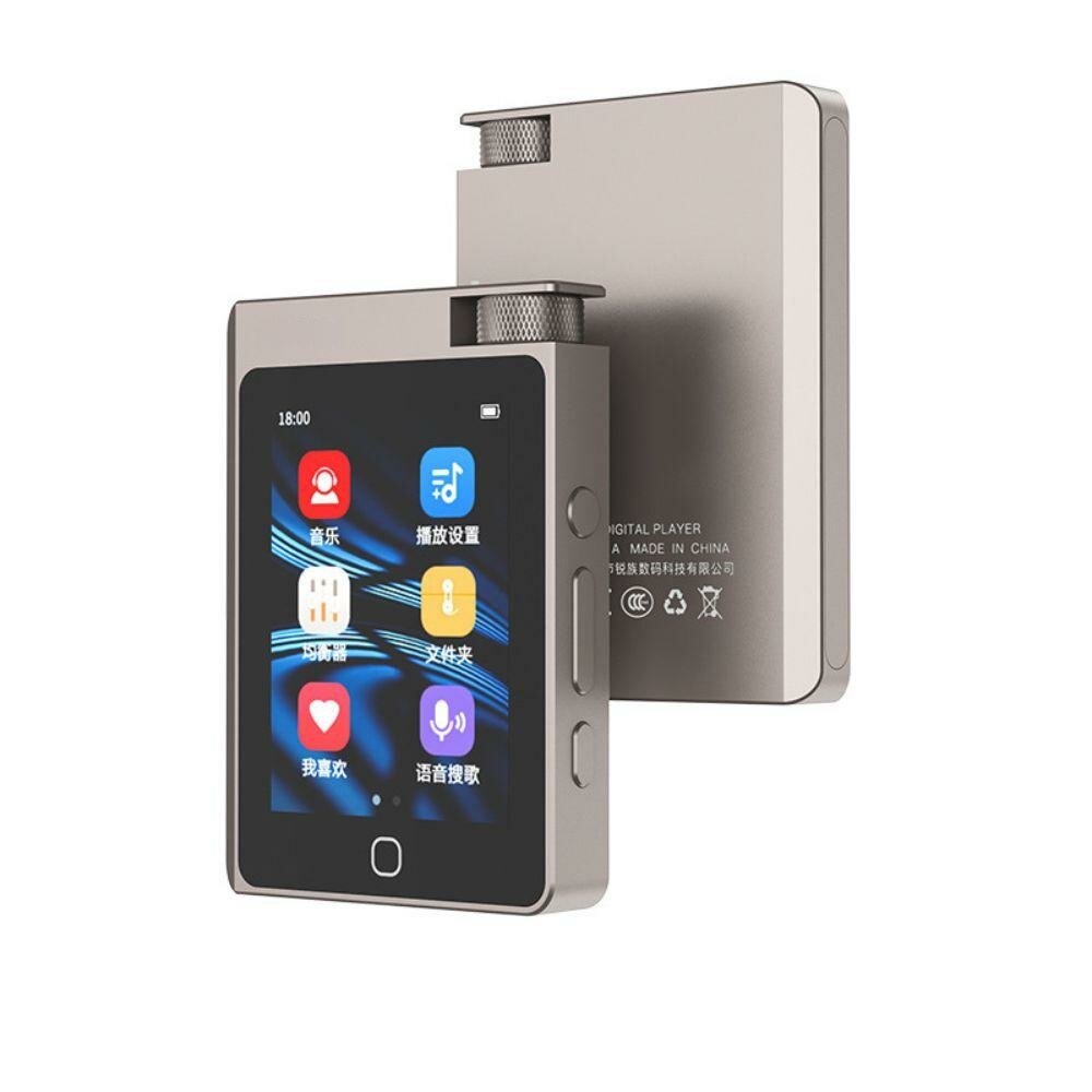 16 ГБ Hi-Fi MP3-плеер с беспроводной технологией Bluetooth 5.0 и высоким разрешением DSD, портативный музыкальный плеер с 2,8-дюймовым полносенсорным экраном, поддерживает карты памяти до 512 ГБ