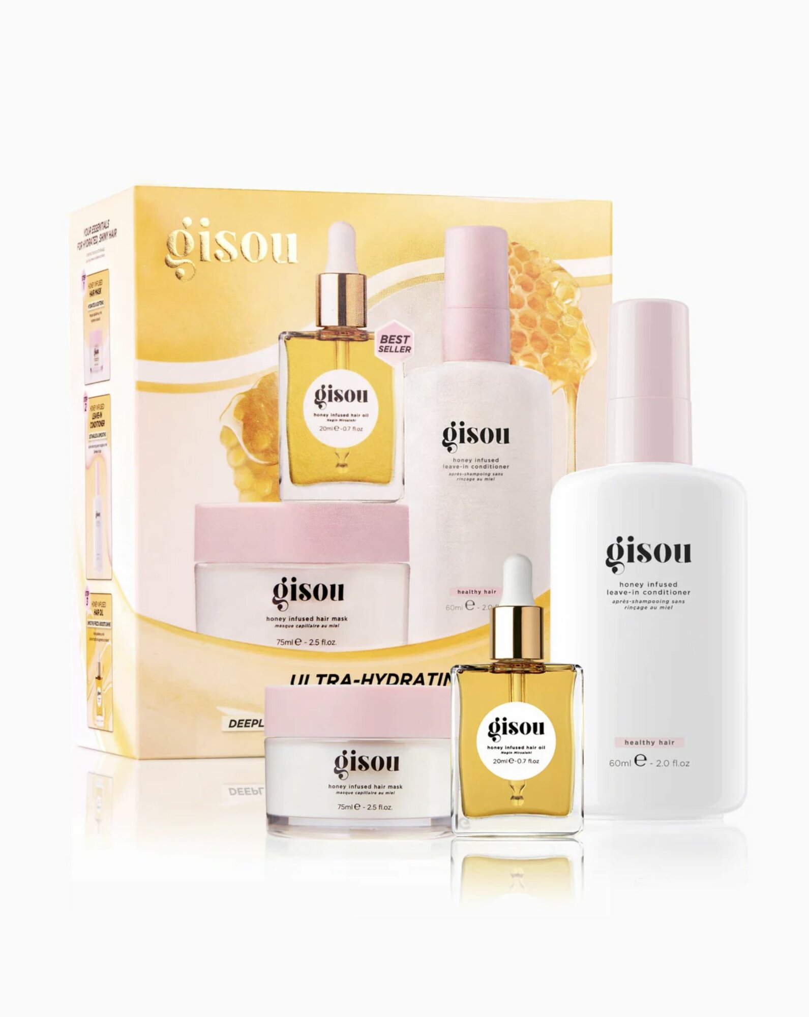 Gisou Подарочный набор Ultra Hydrating Hair Heroes
