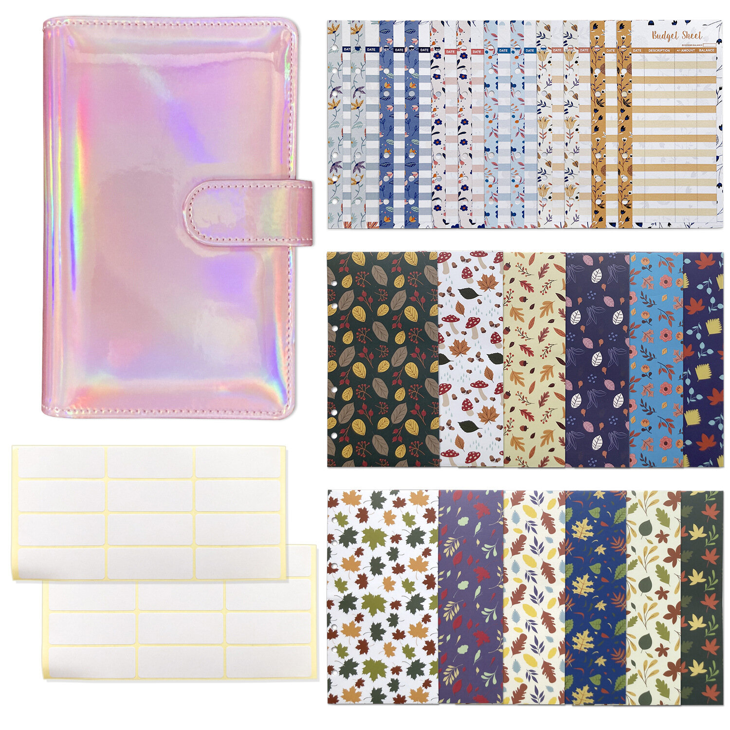 Набор бумаги для конвертов "Кленовый лист", лазерный порошок