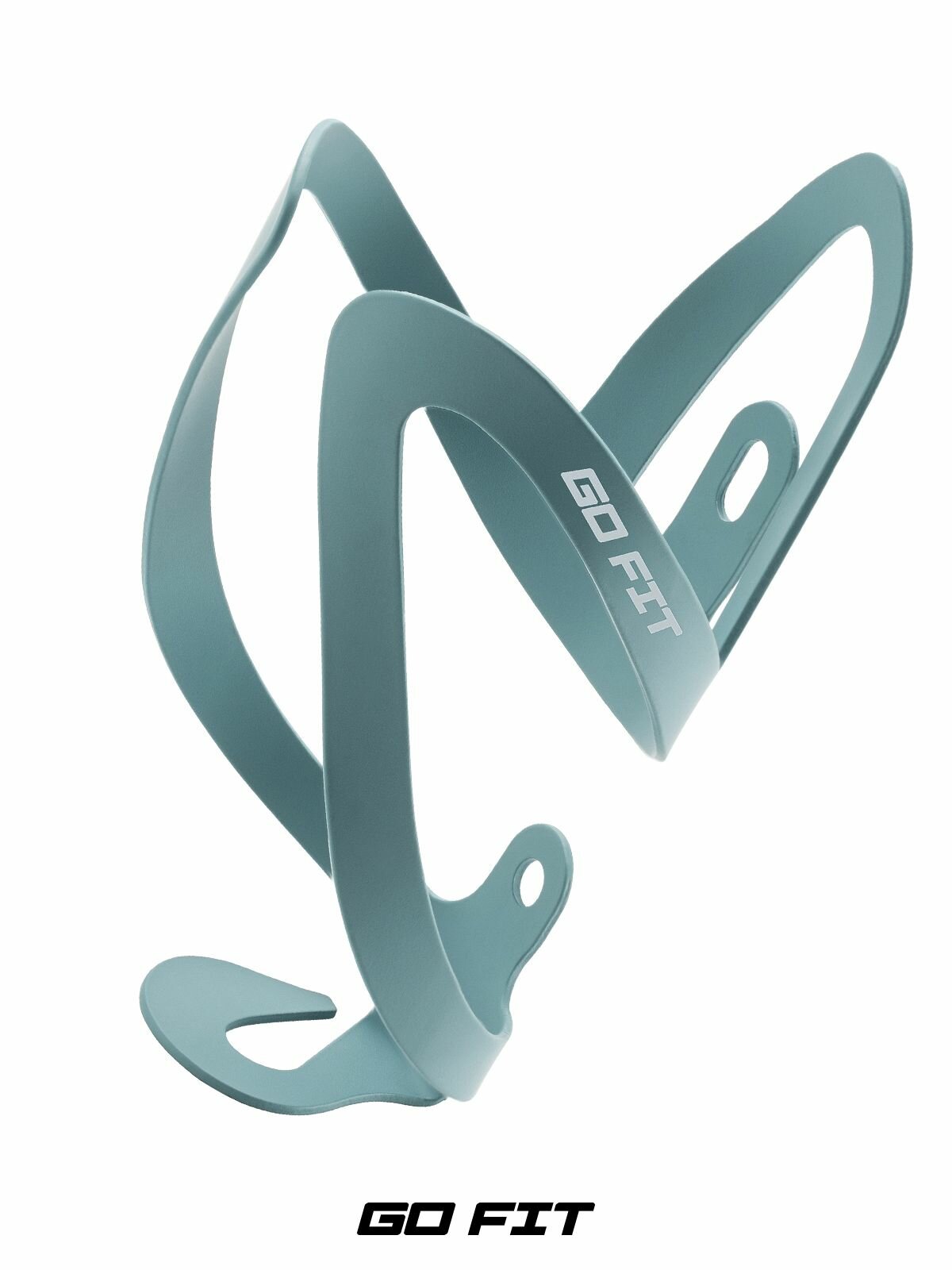 Держатель для бутылки GO FIT Active, флягодержатель универсальный, аксессуары для велосипеда, самоката, голубой